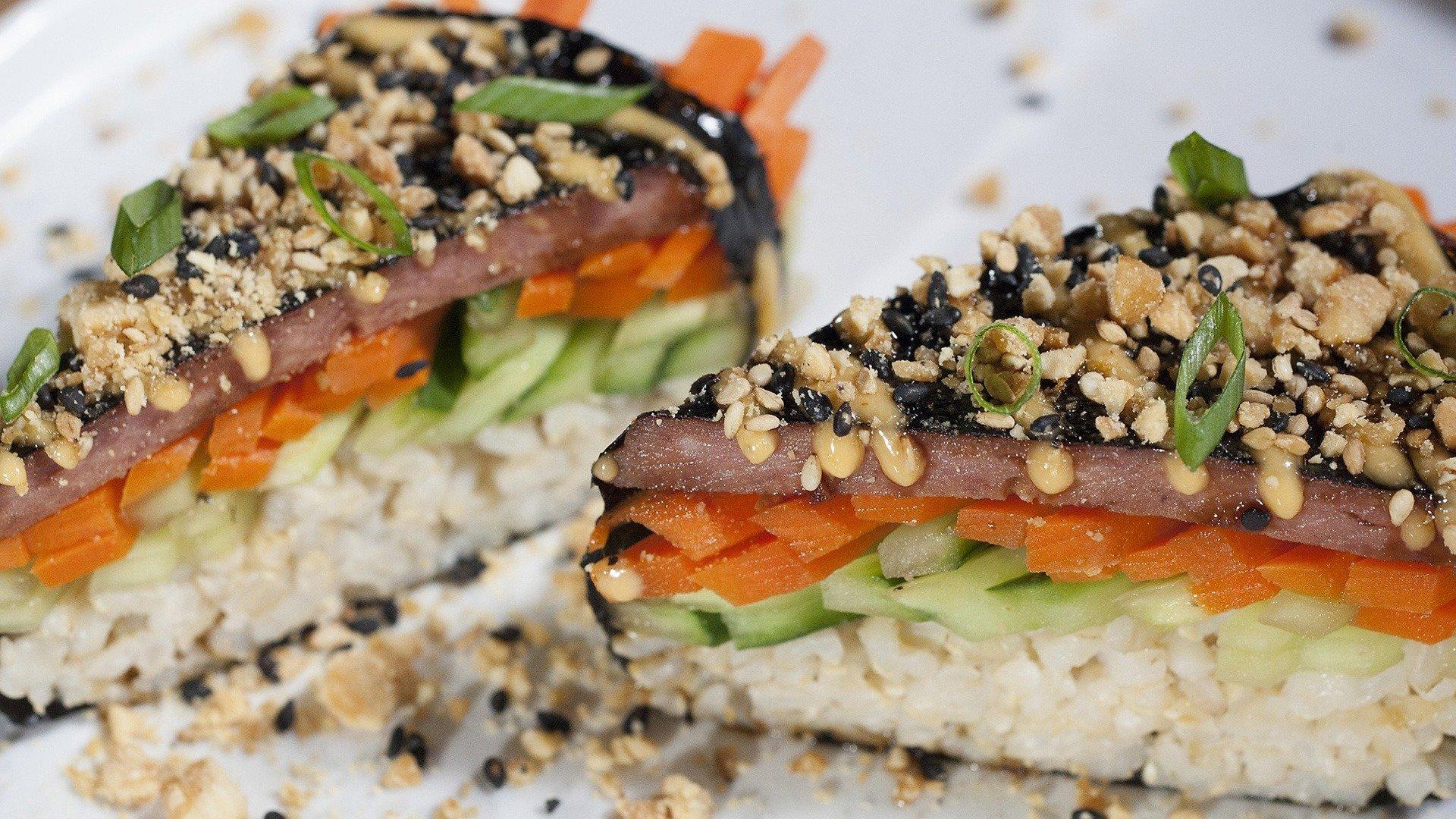 Junk Food Flip: Deep Fried Spam Musubi Flip