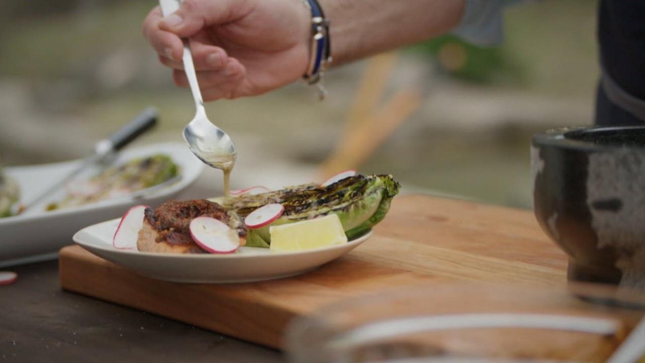 Andrew Zimmern's Wild Game Kitchen: Grilled Quail Noodle Salad ...