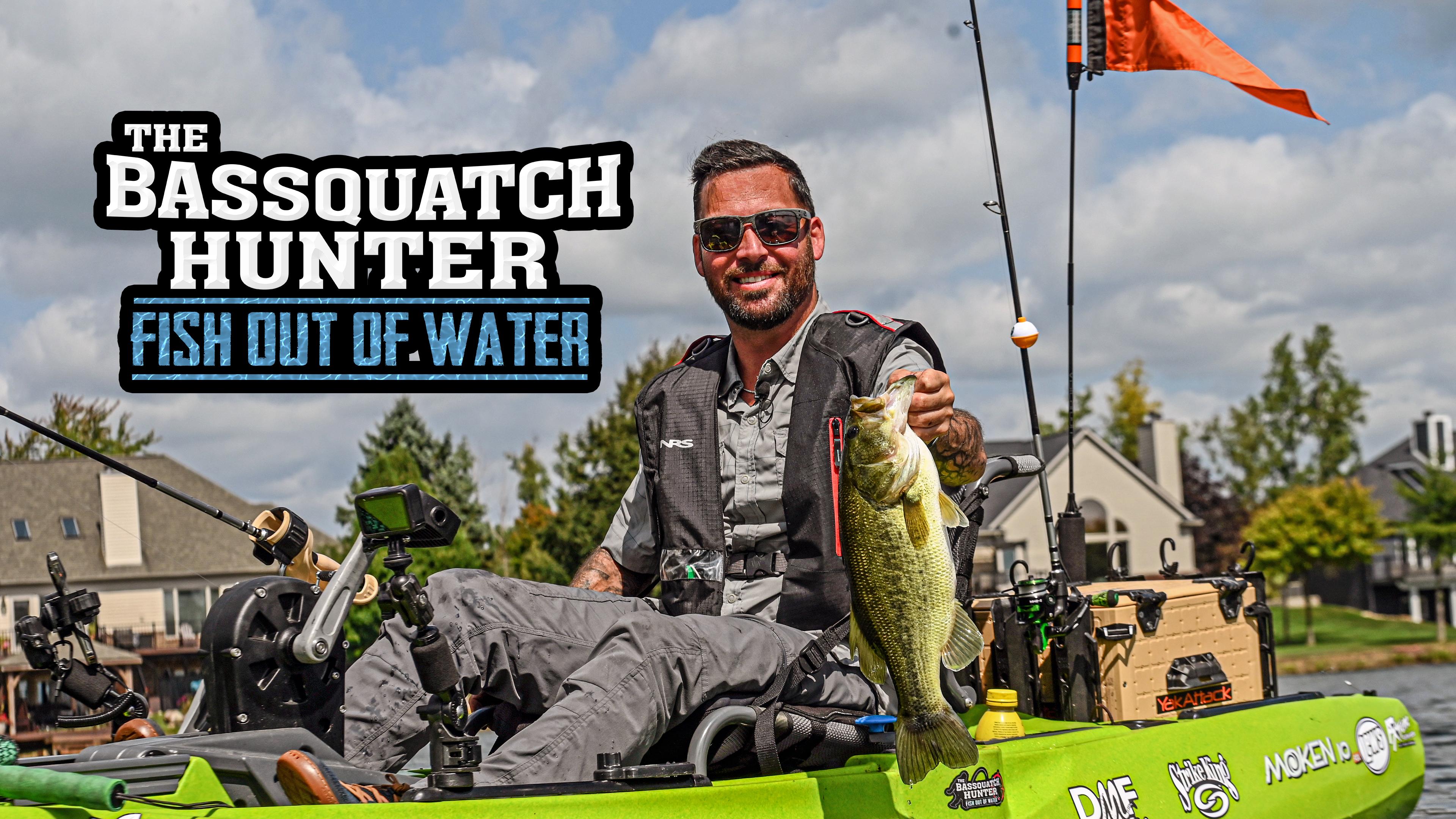Watch The Bassquatch Hunter: Fish Out of Water: S3E10 - Kayak Fishing ...