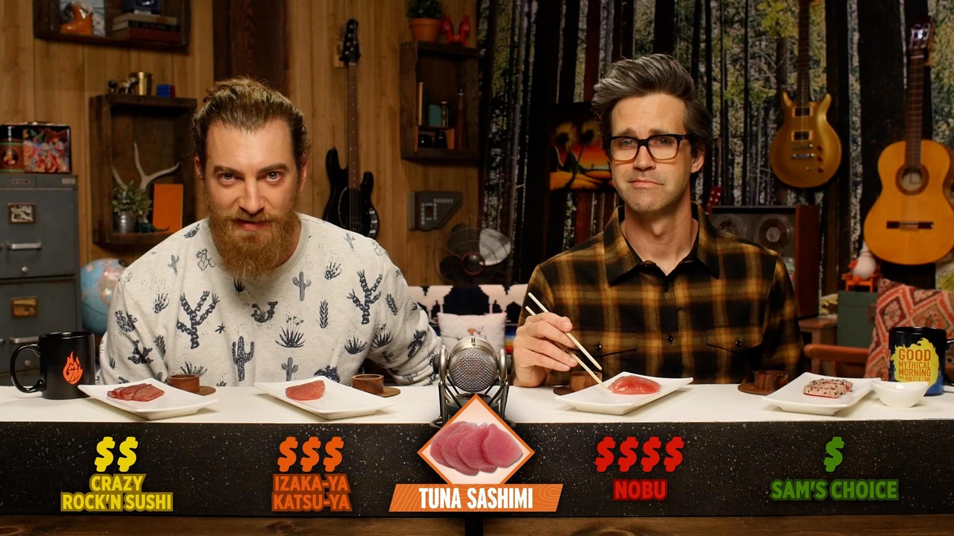 Good Mythical Morning: Frozen vs. Fast vs. Fancy Food Taste Test