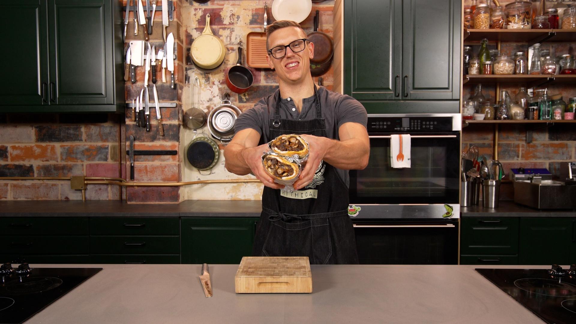 Mythical Kitchen: Josh Makes a Full English Breakfast Burrito