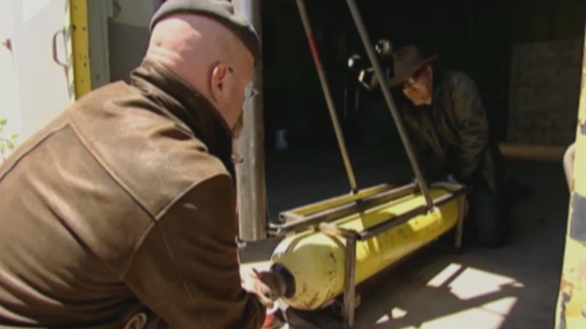 Watch MythBusters: S4E24 - Air Cylinder Rocket on Philo (Free Trial)