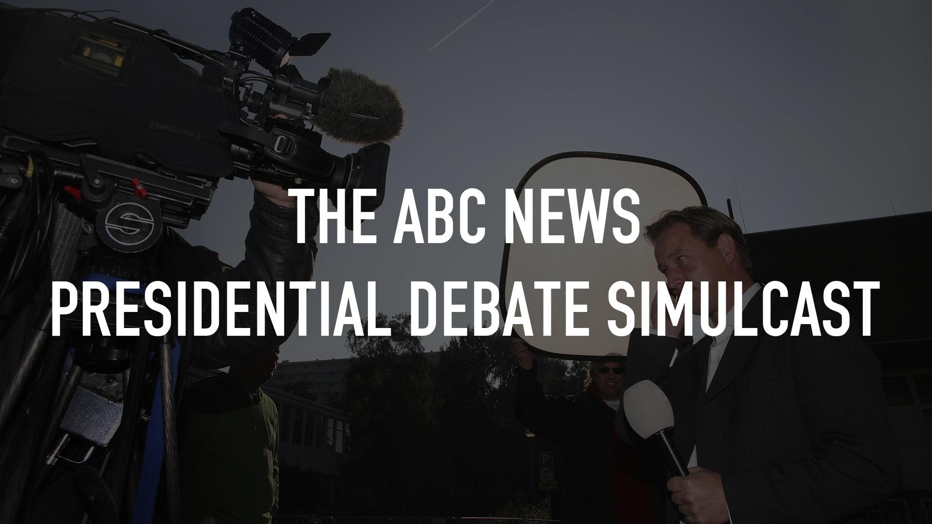 Watch The ABC News Presidential Debate Simulcast Streaming Online on ...