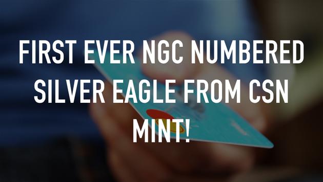 Watch First EVER NGC Numbered Silver Eagle from CSN Mint! Streaming ...